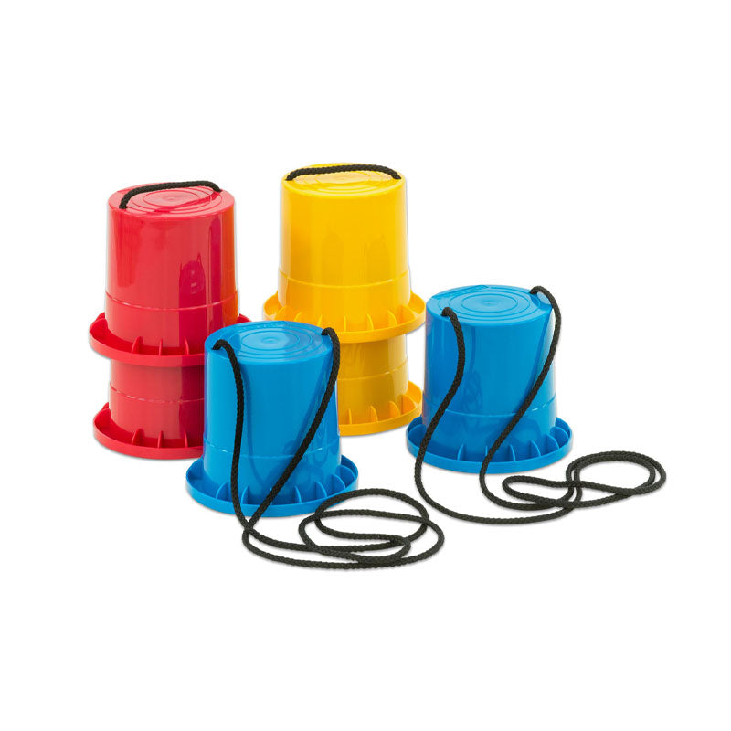 Mini andas com 12 cm de altura (azul, vermelho e amarelo)