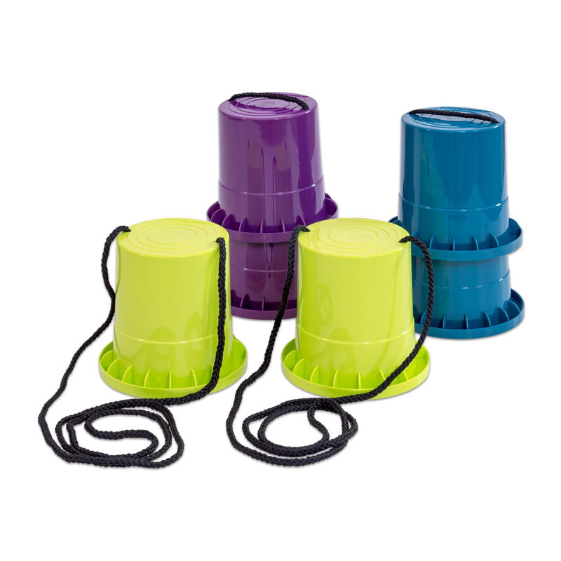 Mini andas com 12 cm de altura (lilás, verde limão e azul petróleo)